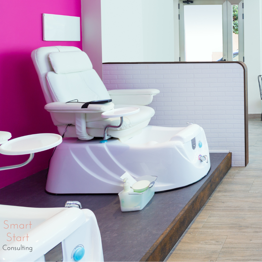 Pedicure chair/area/station design ideas.